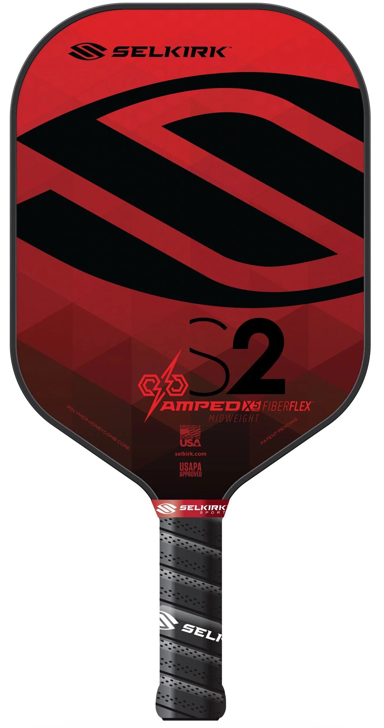 SELKIRK AMPED S2 Red Pickleball Paddle (midweight) | Oz Pickleball